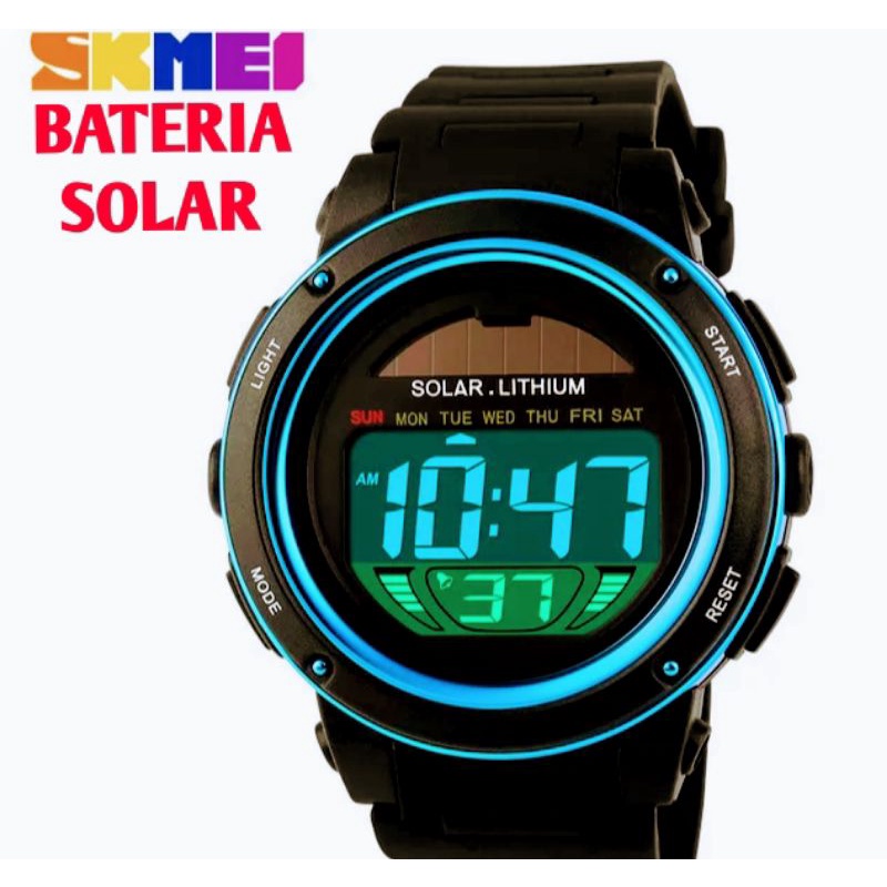 Relógio masculino Skmei 1096, movimento solar PROMOCÃO | Shopee Brasil