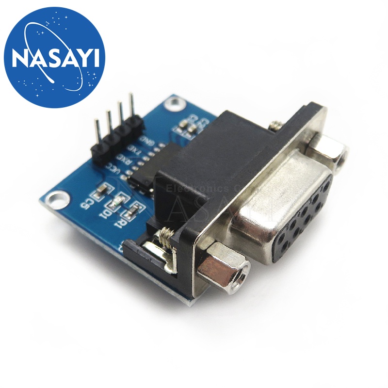 1 Peça MAX3232 RS232 Para TTL Módulo Conversor De Porta Serial DB9 ...