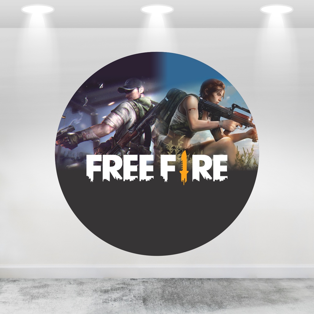 Painel Redondo Festa Free Fire 1 metro (LONA) | Shopee Brasil