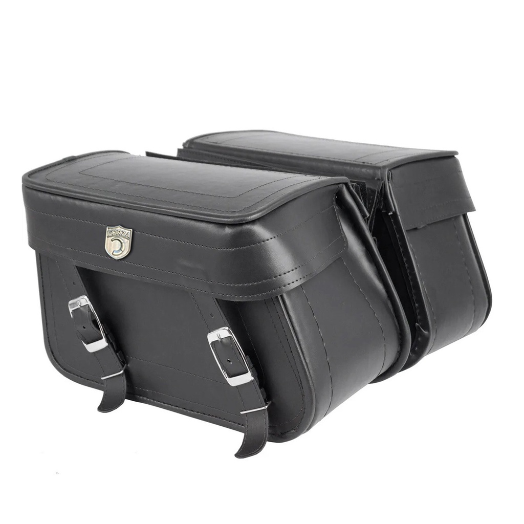 Alforge Lateral Bolsa Moto Custom Liso 18l Tondin Forza | Shopee Brasil