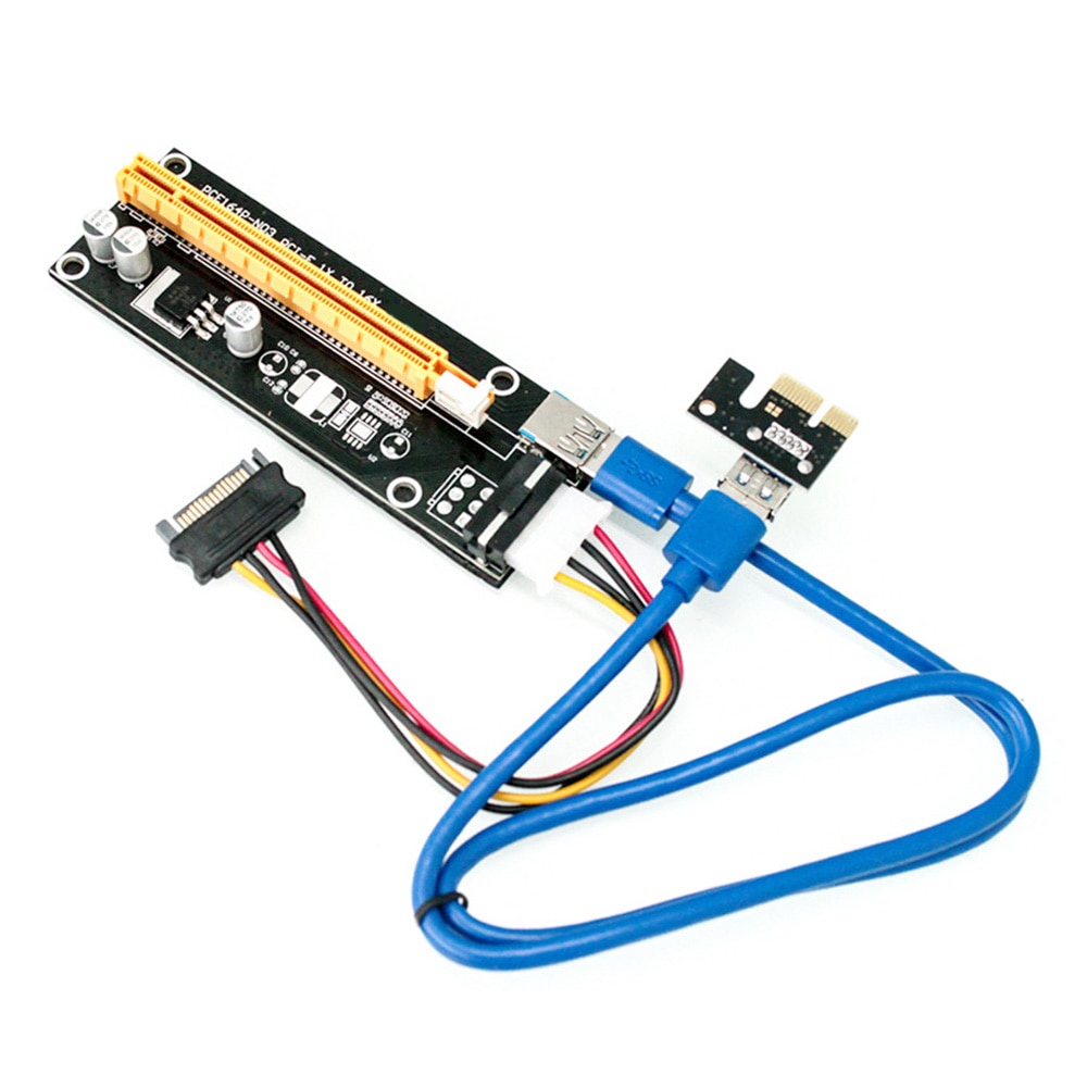 Placa pci-e riser usb pci-e riser express 1x 4x 8x 16x extensor riser ...