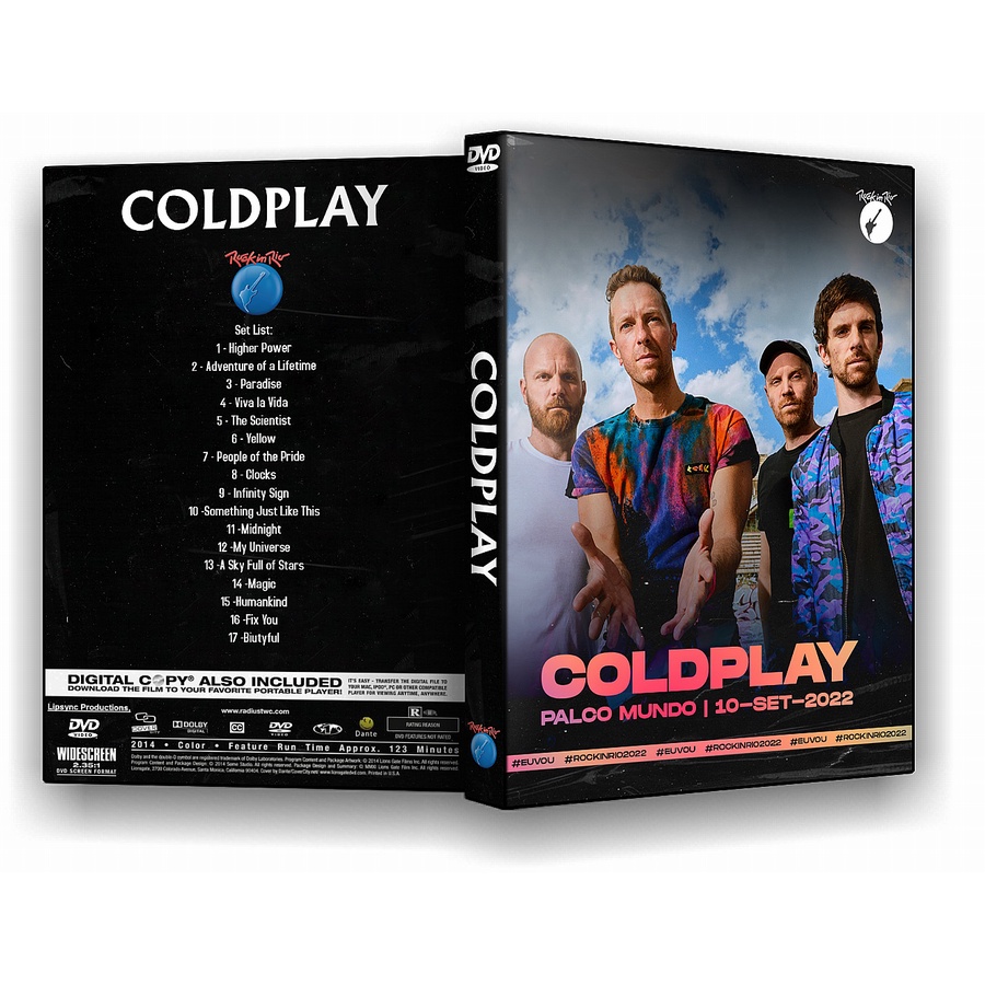 DVD Coldplay – Rock in Rio (2022) | Shopee Brasil