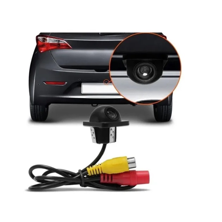 Camera De Ré Tartaruga Universal Visão Noturna Colorida Rca para carro ...