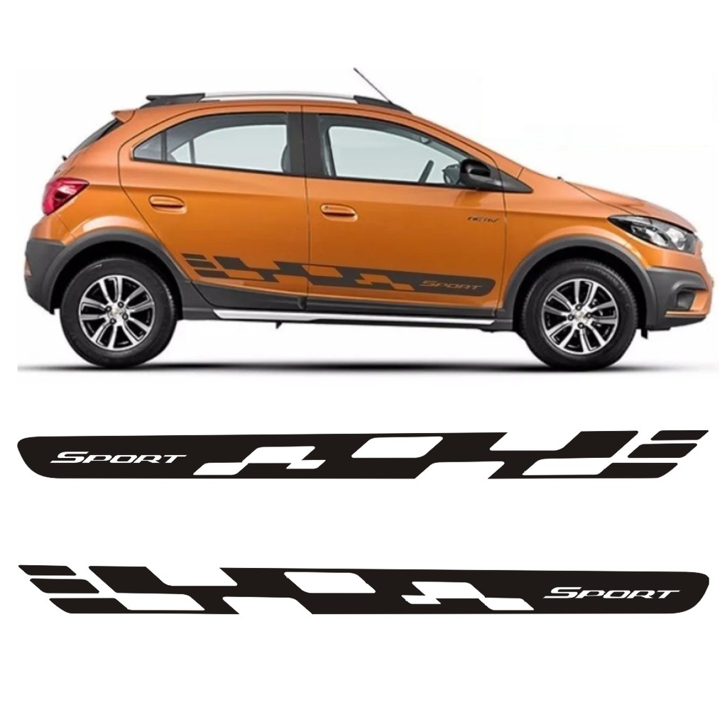 Adesivo Lateral Para Chevrolet Onix e Novo Prisma OS4 Gm Faixa Colante ...