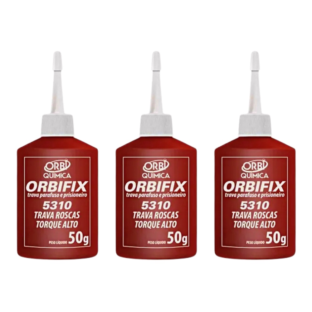 Trava Rosca Parafuso Torque Alto Vermelho 5310 Orbifix 50g com 3 Unid ...