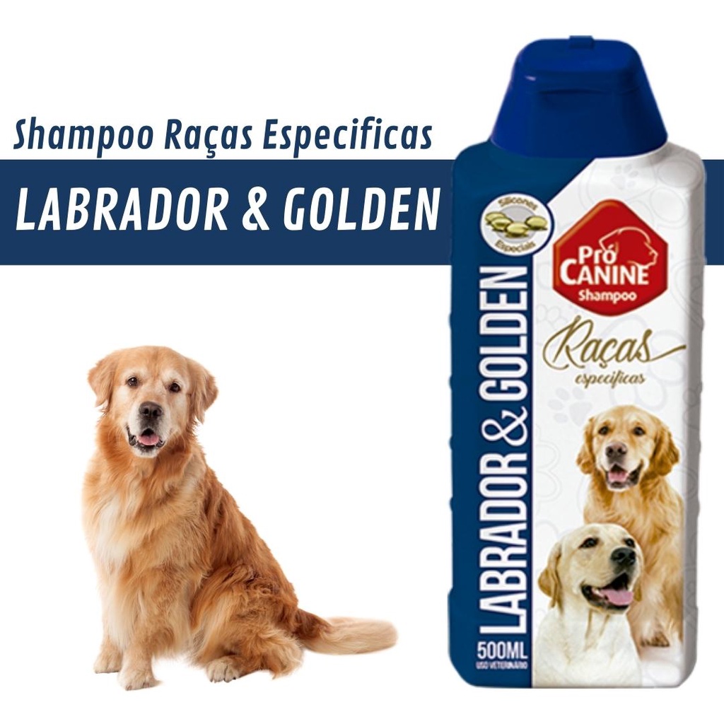 Shampoo para Cachorro Raças Labrador e Golden PróCanine 500ml | Shopee ...