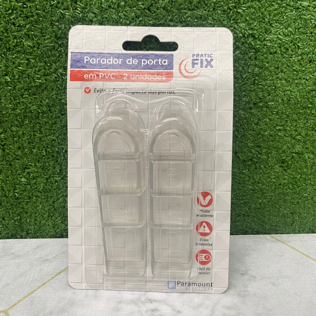 Kit Parador de Porta em PVC com 2 unidades Evita impacto das portas ...