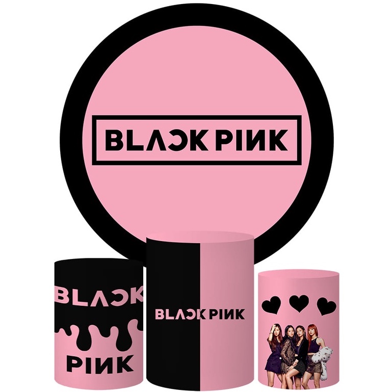 Trio Capa Cilindro + Painel Tema Black Pink Veste Facil | Shopee Brasil