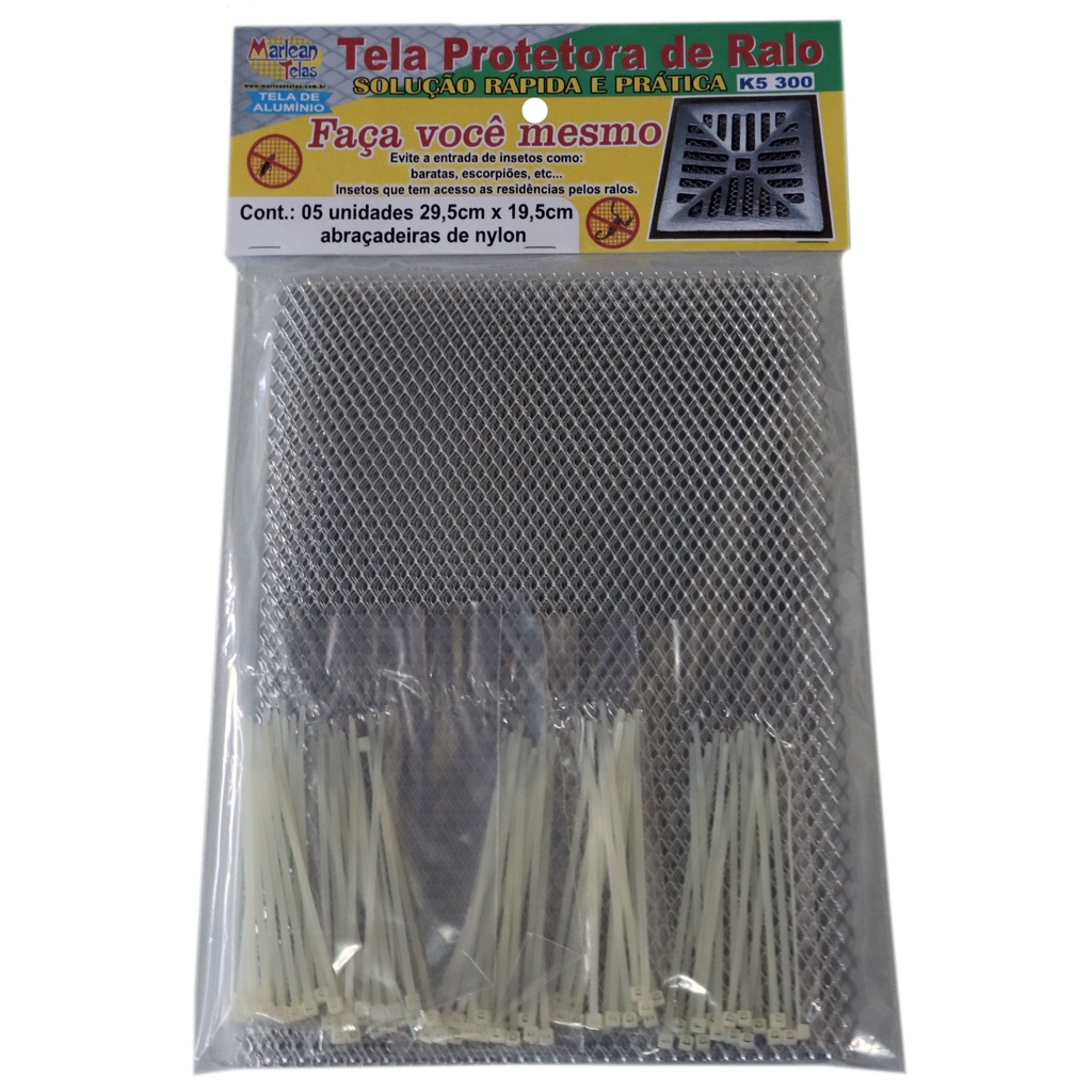 Kit Tela Protetora de Ralo K5 300 (5 unidades de 29,5cmx19,5cm ...