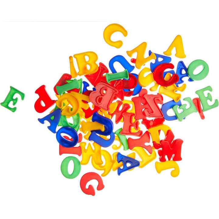 Letras para Alfabetização Alfabeto Educativo completo de Plástico Com ...