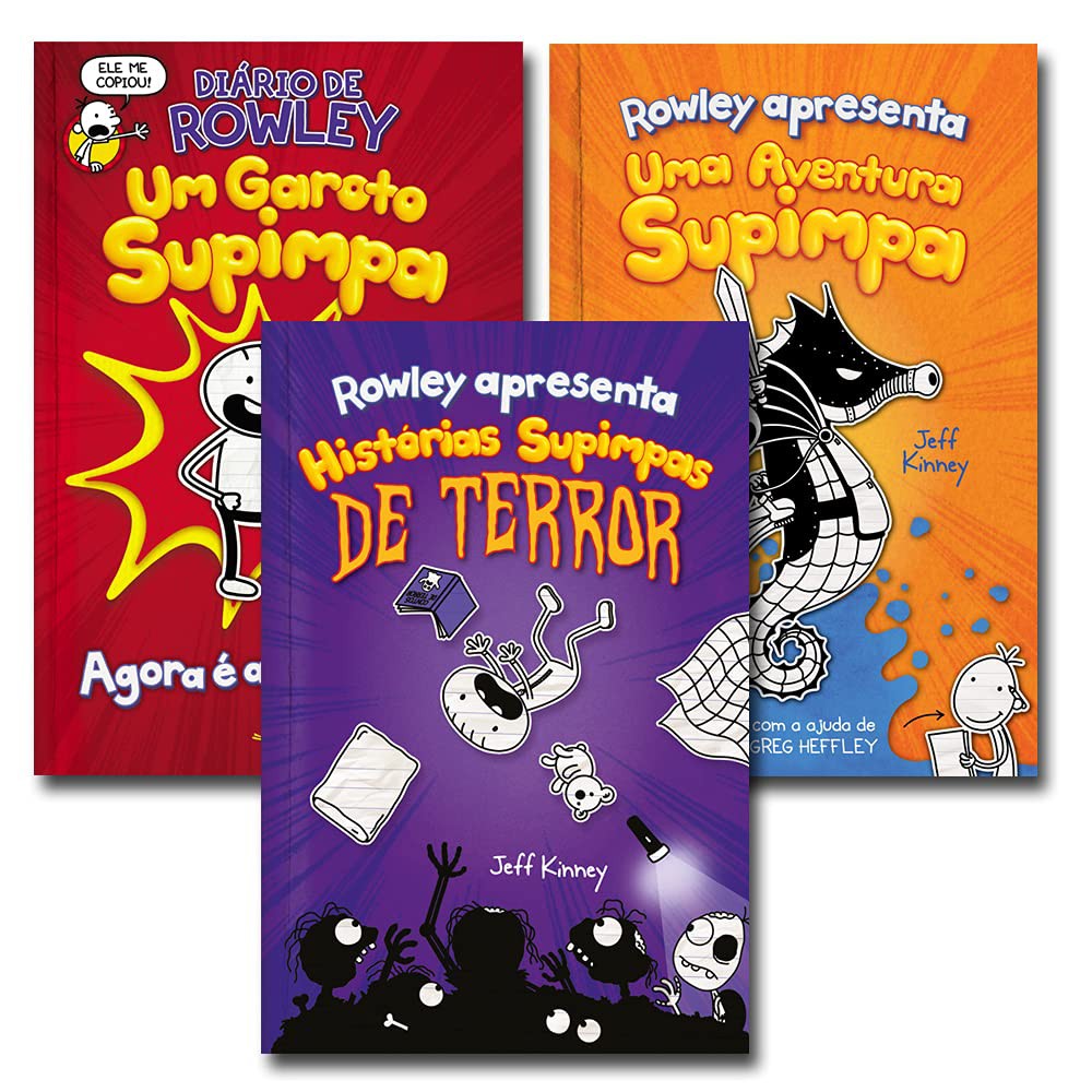 Coleção Supimpa - Diário De Rowley De 1 A 3 - Capa Dura | Shopee Brasil