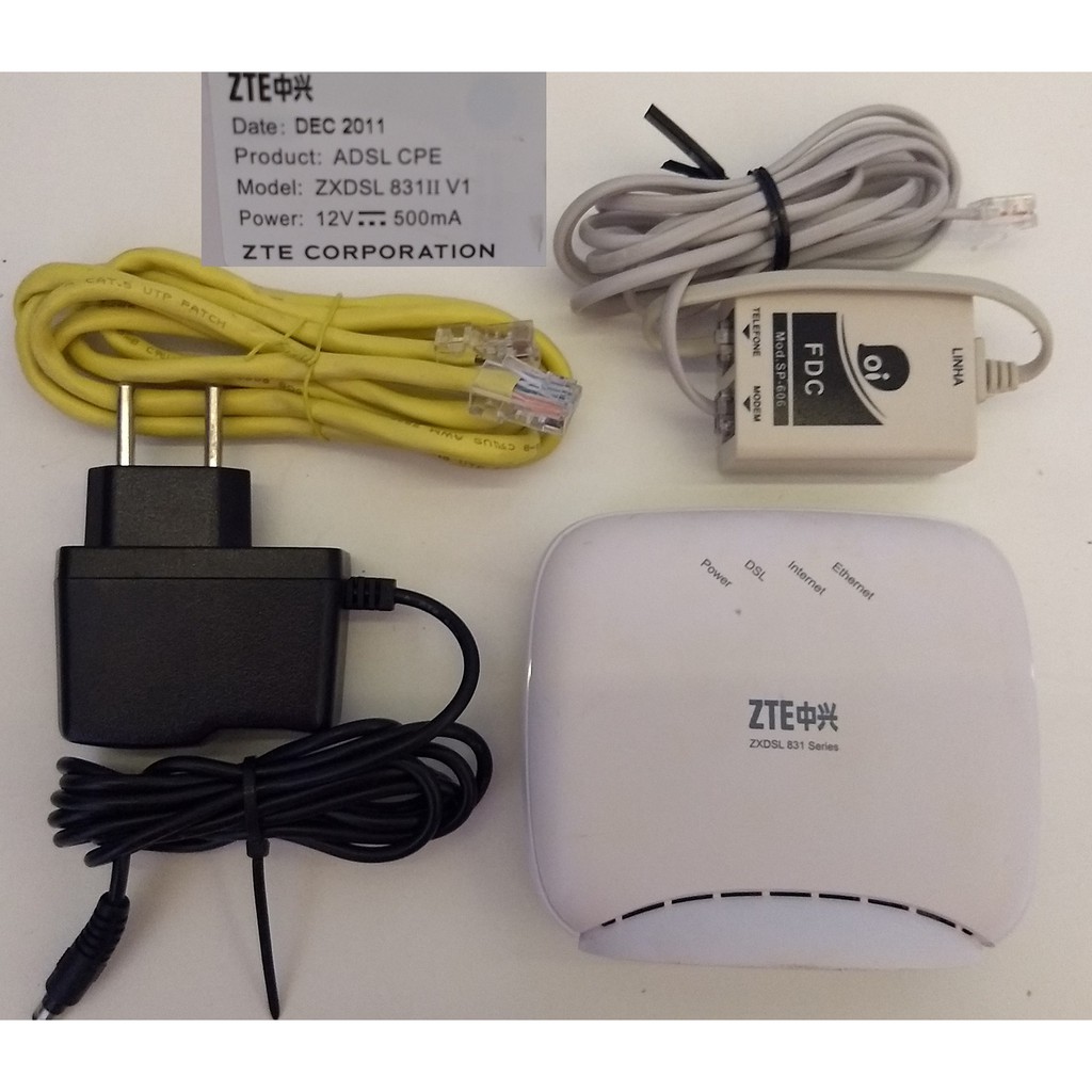 Modem ADSL ZTE ZXDSL | Shopee Brasil