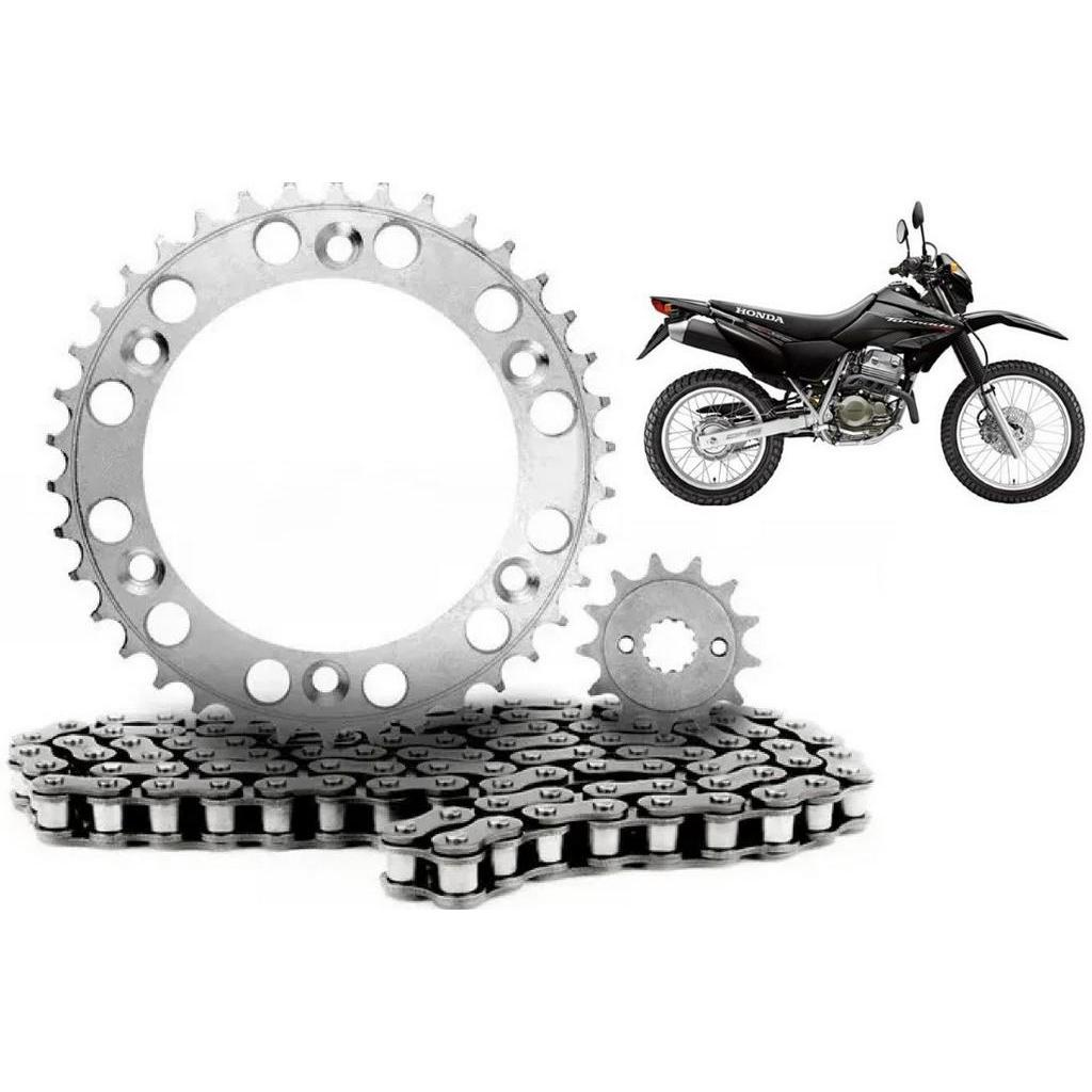 Kit Relação Transmissão Completa Honda Xr 250 Tornado | Shopee Brasil