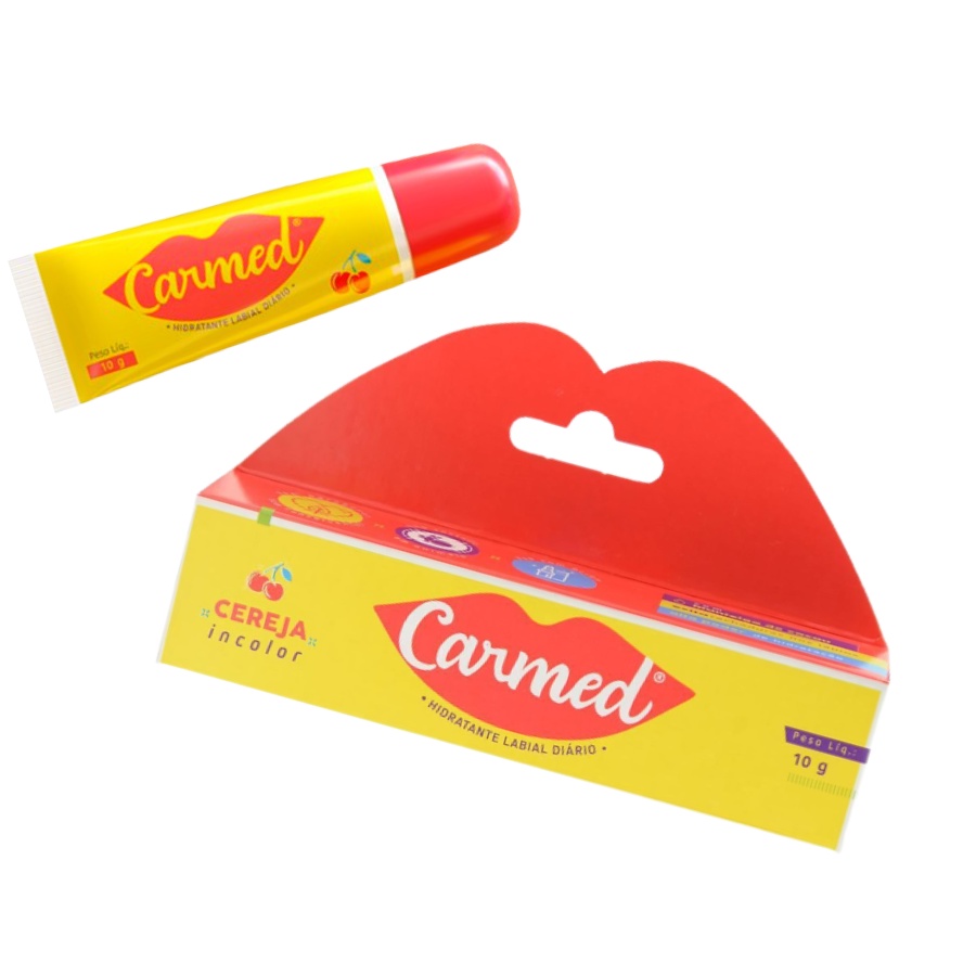 Hidratante Labial Carmed Sabor Cereja 10g - Cimed | Shopee Brasil