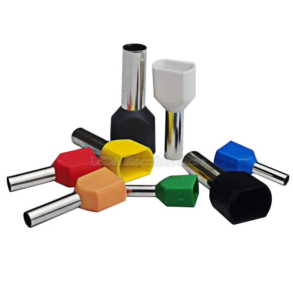 terminal tubular ilhós DUPLO para derivação ponta do fio eletrico ...