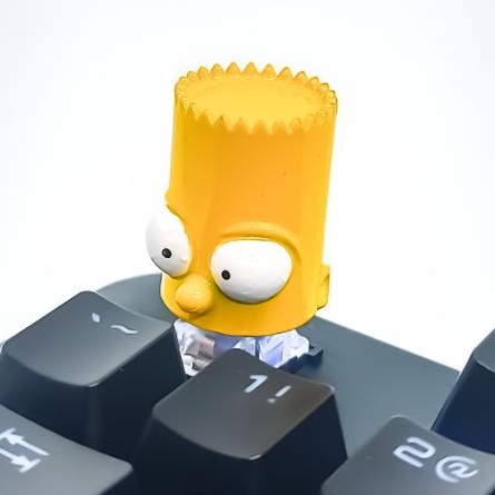 Keycap Bart Os Simpsons | Tecla Personalizada | Teclado Mecanico ...