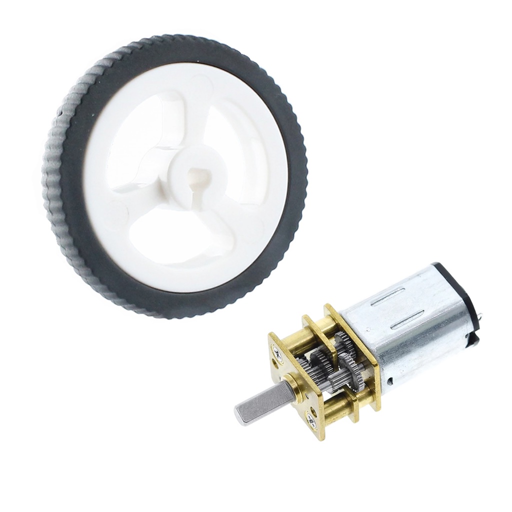 Roda 34mm Com Mini Motor N20 de 100Rpm Arduino | Shopee Brasil