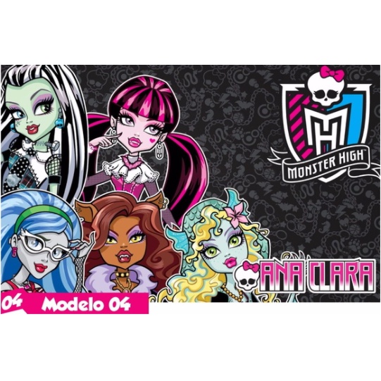 Painel 95x80 Lona Monster High Festa Aniversário Alta Resolução Hd RM ...