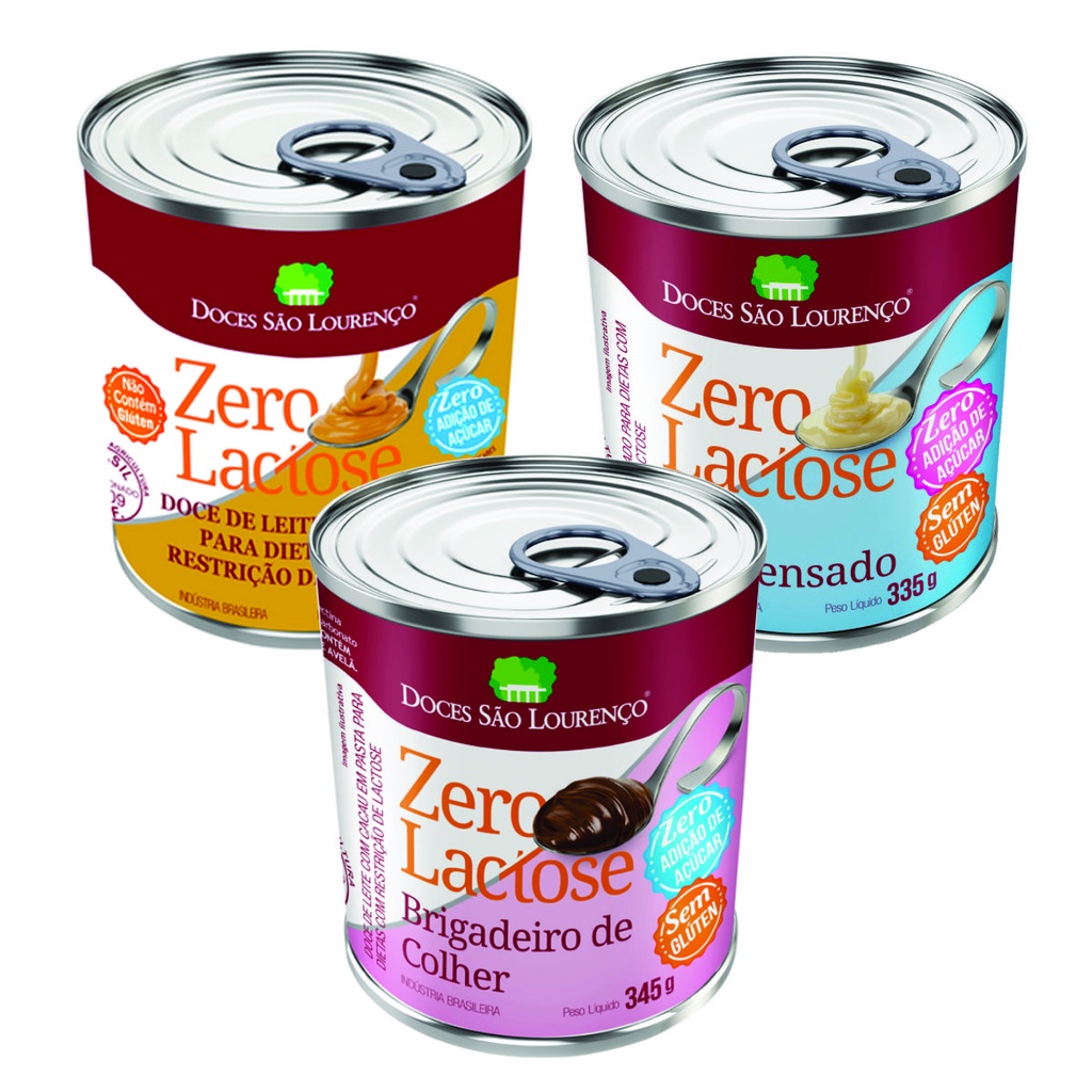 Kit Doces Diet Zero Açucar Zero Lactose E Sem Glúten 3 Unid | Shopee Brasil