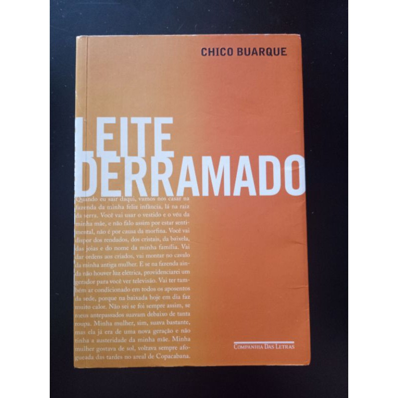 Livro Leite Derramado - Chico Buarque | Shopee Brasil