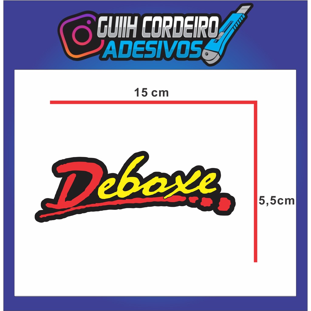 Adesivo Deboxe (RECORTE) - Som automotivo, carros rebaixados | Shopee Brasil