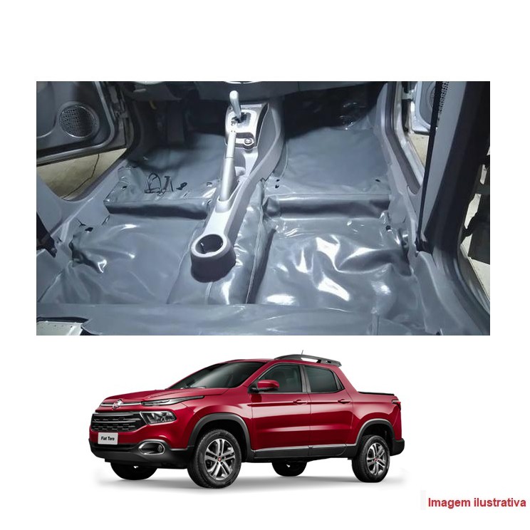 Tapete Carpete Vinil Verniz Assoalho Fiat Toro | Shopee Brasil