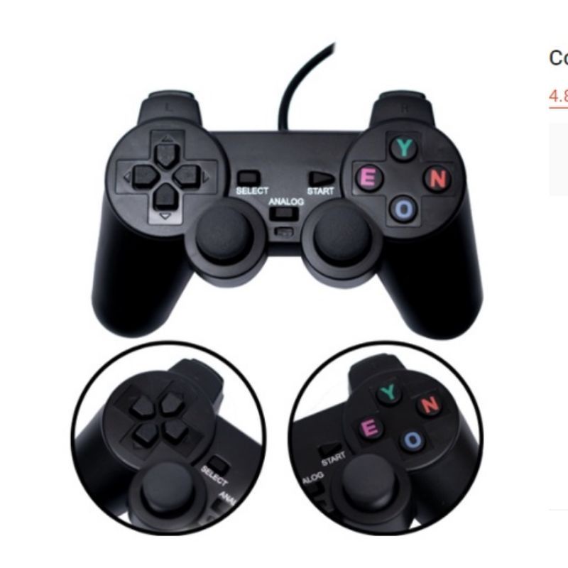 CONTROLE PS2 PLAYSTATION COM FIO | Shopee Brasil