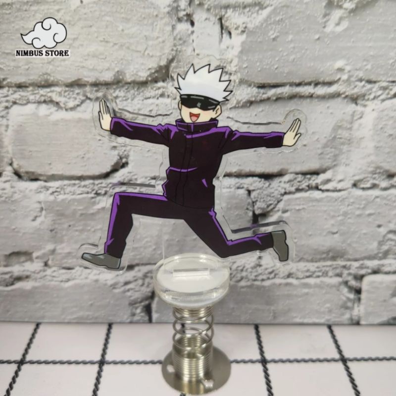 Figure Satoru Gojo acrílico com mola Jujutsu Kaisen | Shopee Brasil