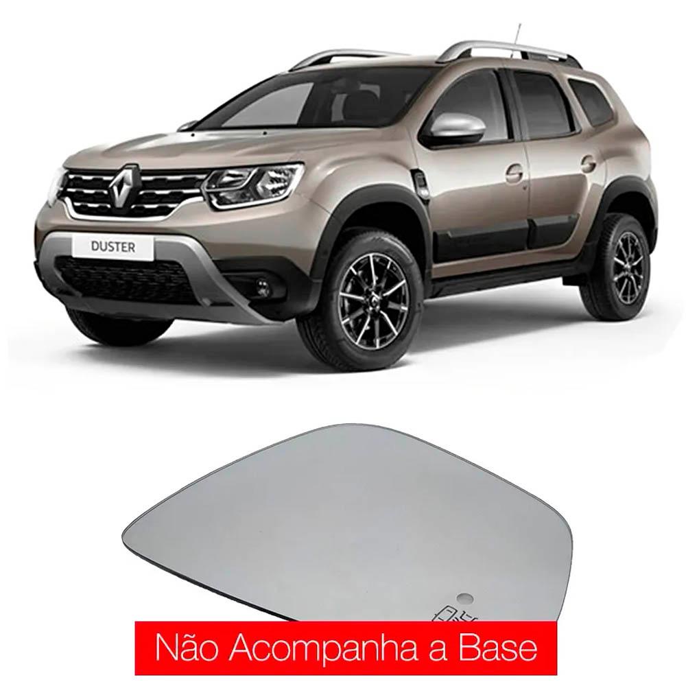 Refil Espelho Retrovisor Duster 2020 a 2023 Prata Com Detector de Ponto Cego Sem Base | Shopee ...