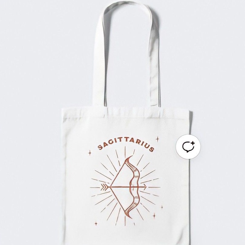 Ecobag personalizada signo Sagitário | Shopee Brasil