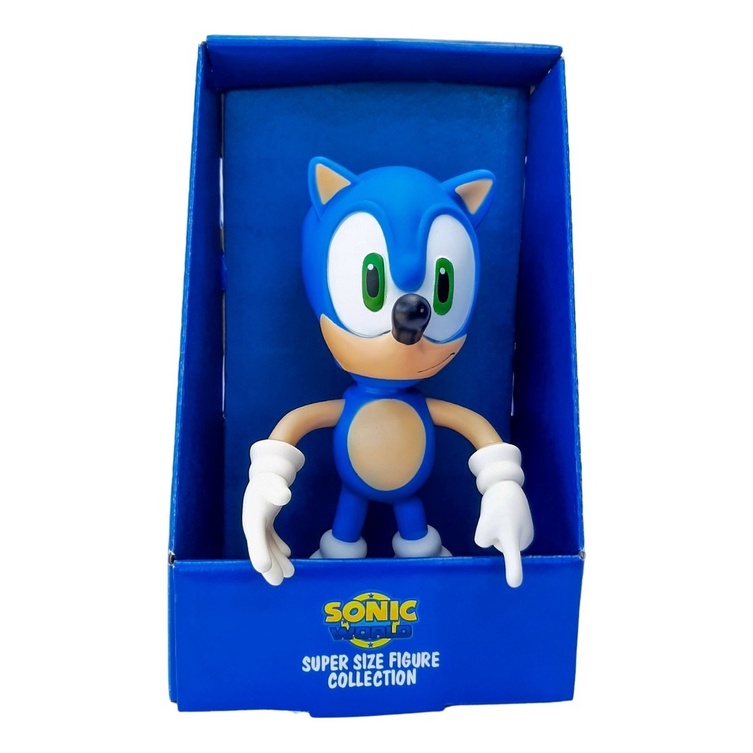 Boneco Sonic Grande 27cm Moderno com Caixa, Boneco Azul Sonic Pronta ...