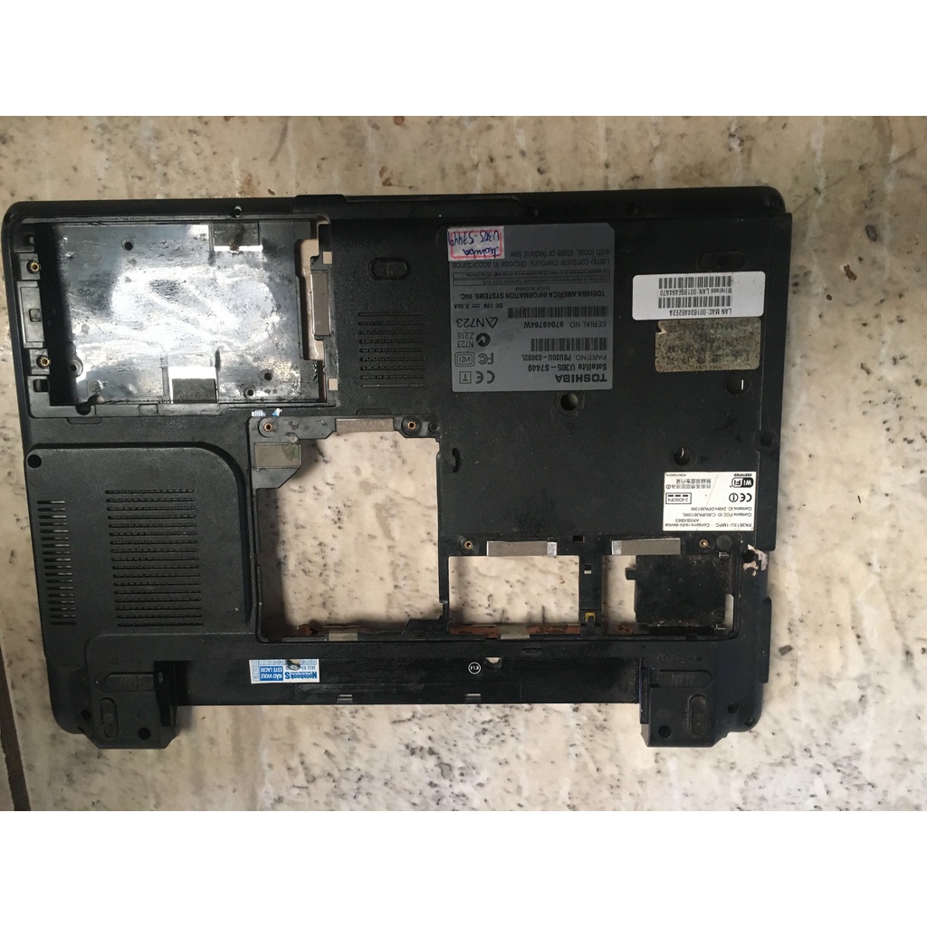 Moldura inferior Usada Notebook Toshiba Modelo U305-s7449 | Shopee Brasil