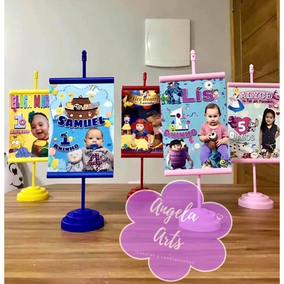 Mini Banners de Mesa Personalizado 10 unidades | Shopee Brasil