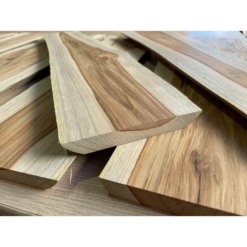 Madeira Teca kit com 5 ripas | Shopee Brasil