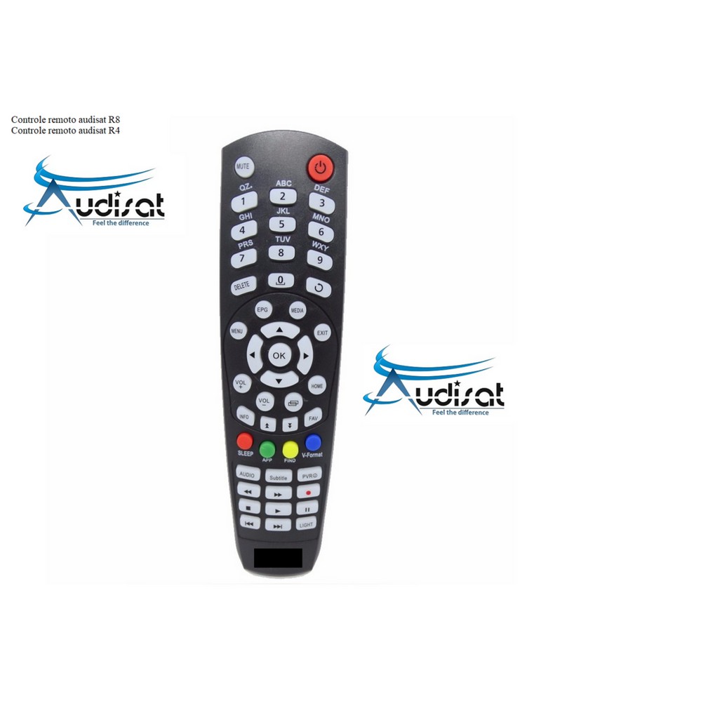 Controle remoto receptor audisat R8 pronta entrega | Shopee Brasil