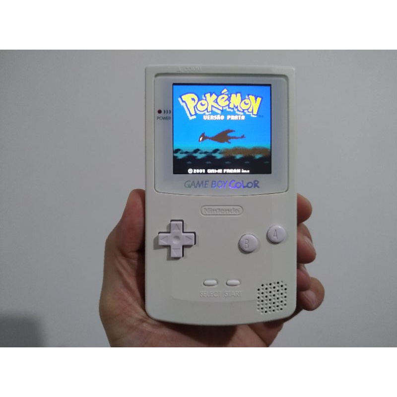 Game Boy Color ALL WHITE Tela IPS V5 | Shopee Brasil