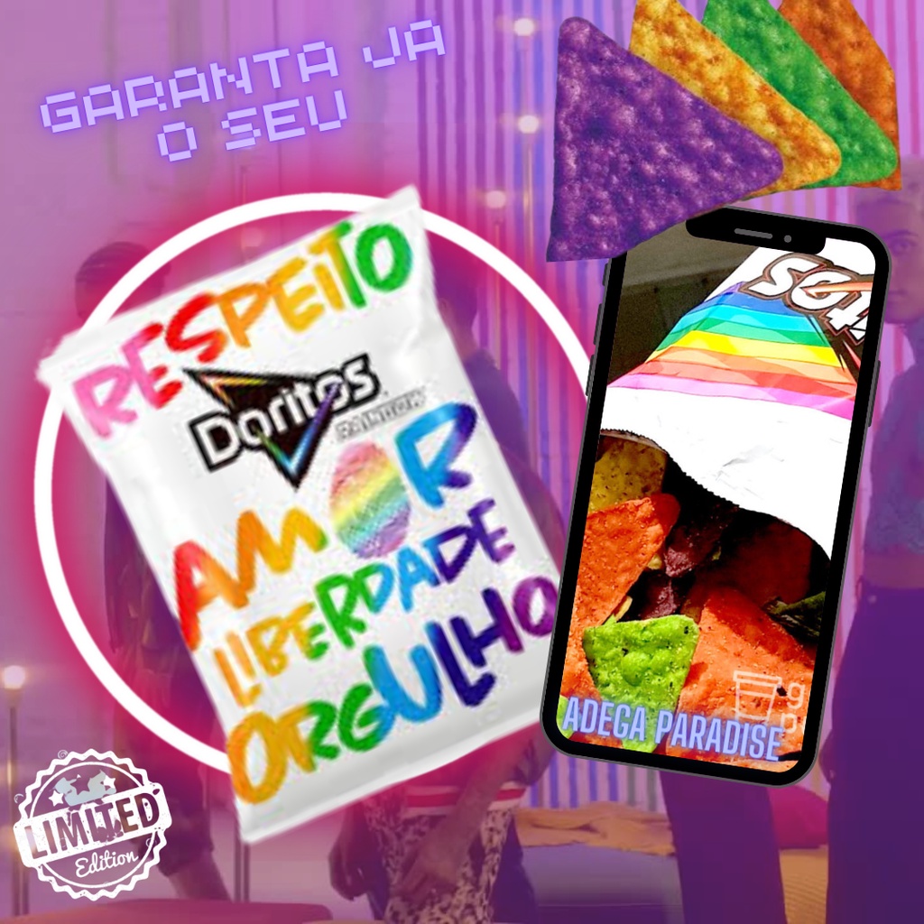 Salgadinho Doritos Rainbow Lançamento 55g | Shopee Brasil