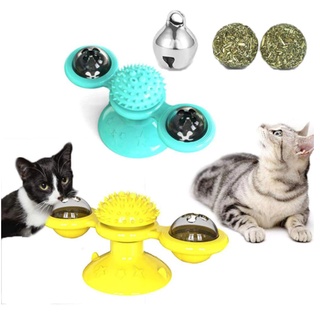 Brinquedo Giratório Interativo para Gato- Bolinha Pisca-Pisca Catnip ...