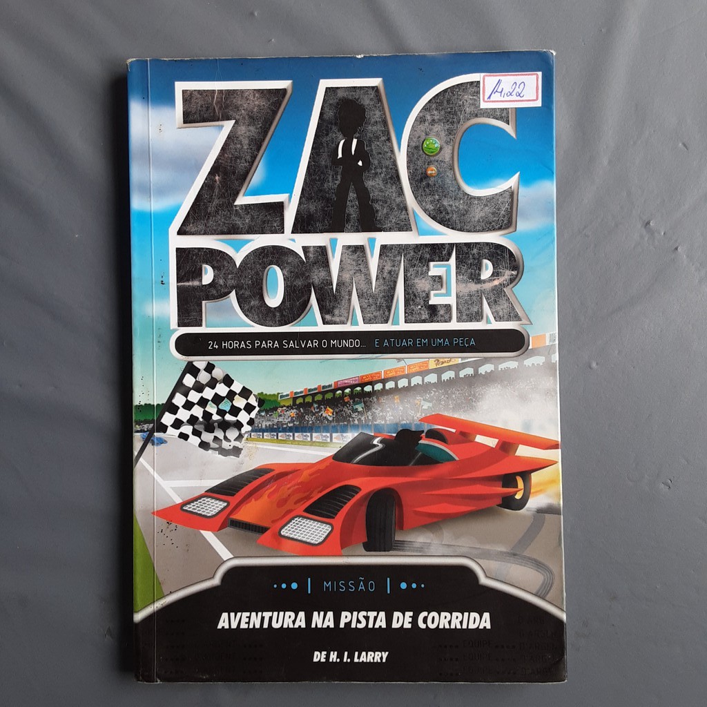 Livro Zac Power Aventura na Pista de Corrida de H. I. Larry | Shopee Brasil