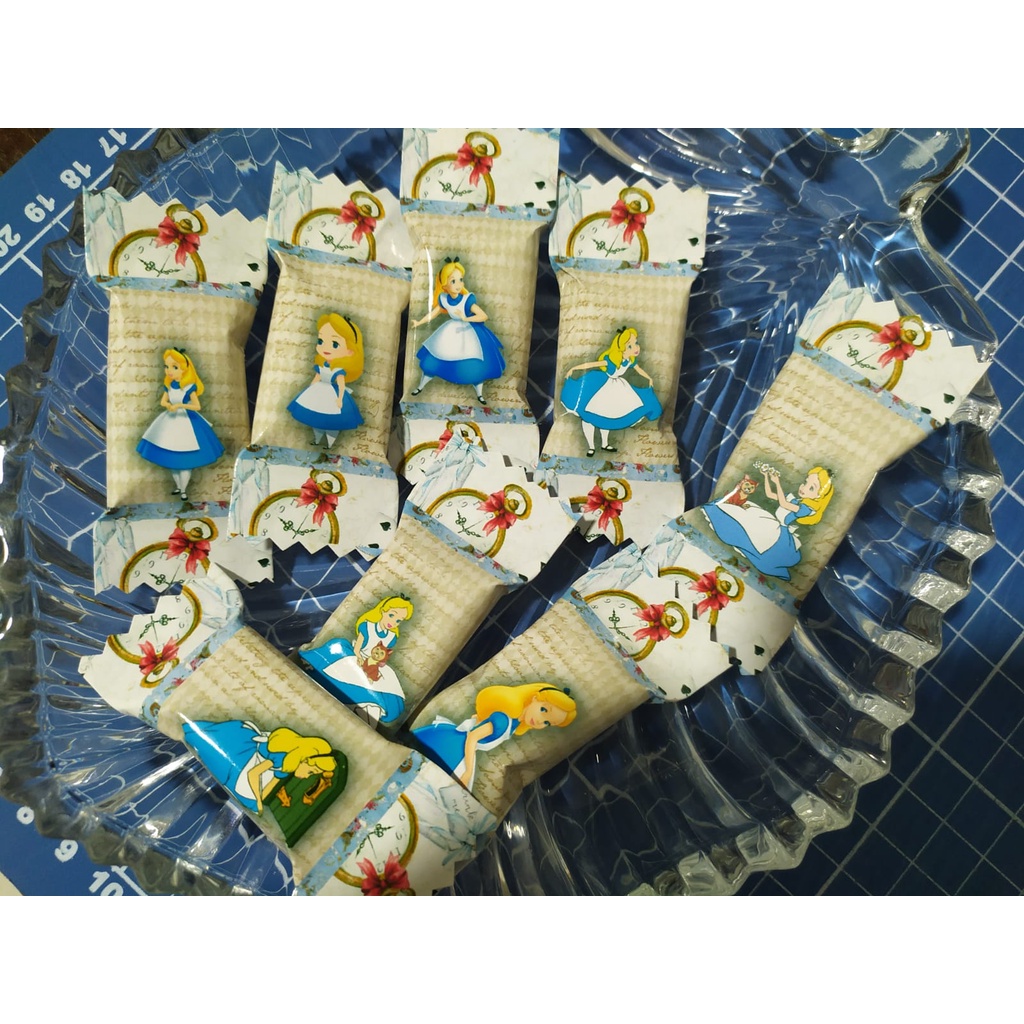 Kit Balinhas Personalizadas Festa de Aniversário Alice no País das ...