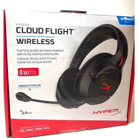 Headset Gamer Hyperx Cloud Flight Wireless - Hx-hscf-bk/am | Shopee Brasil