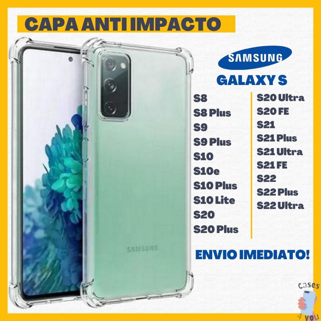 Capa Transparente Samsung TPU Capinha Anti Shock para Celular Galaxy S8 S8 Plus S9 S9 Plus S10 ...