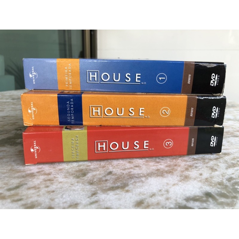box coleção dvd serie dr house - temporadas 1 e 2 | Shopee Brasil