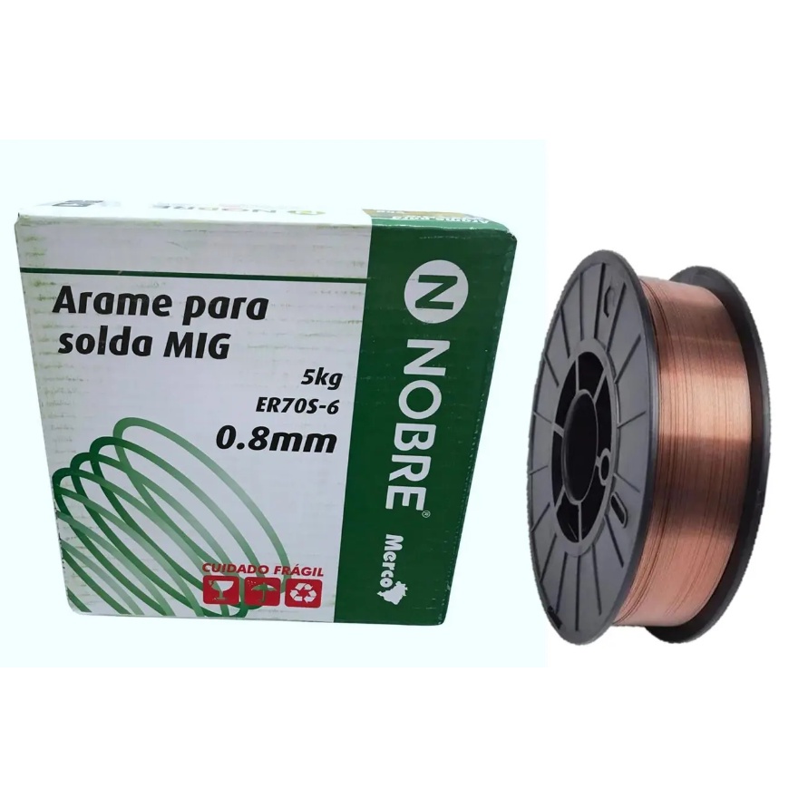 Arame Mig 0.8mm Capa-Capa 15kg ER-70S6 Merco Nobre | Shopee Brasil