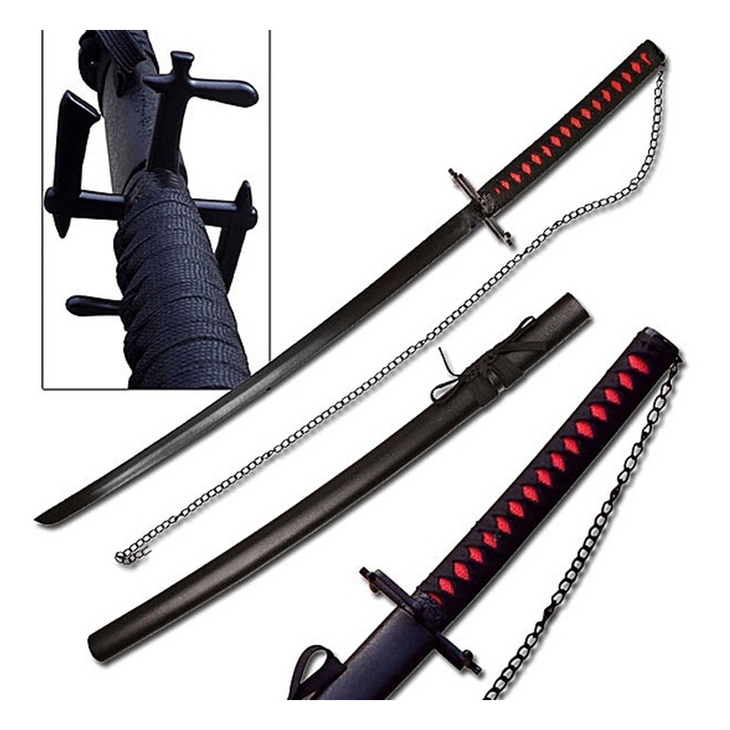 Katana Espada Tensa Zangetsu Ichigo Bankai Anime Cosplay | Shopee Brasil