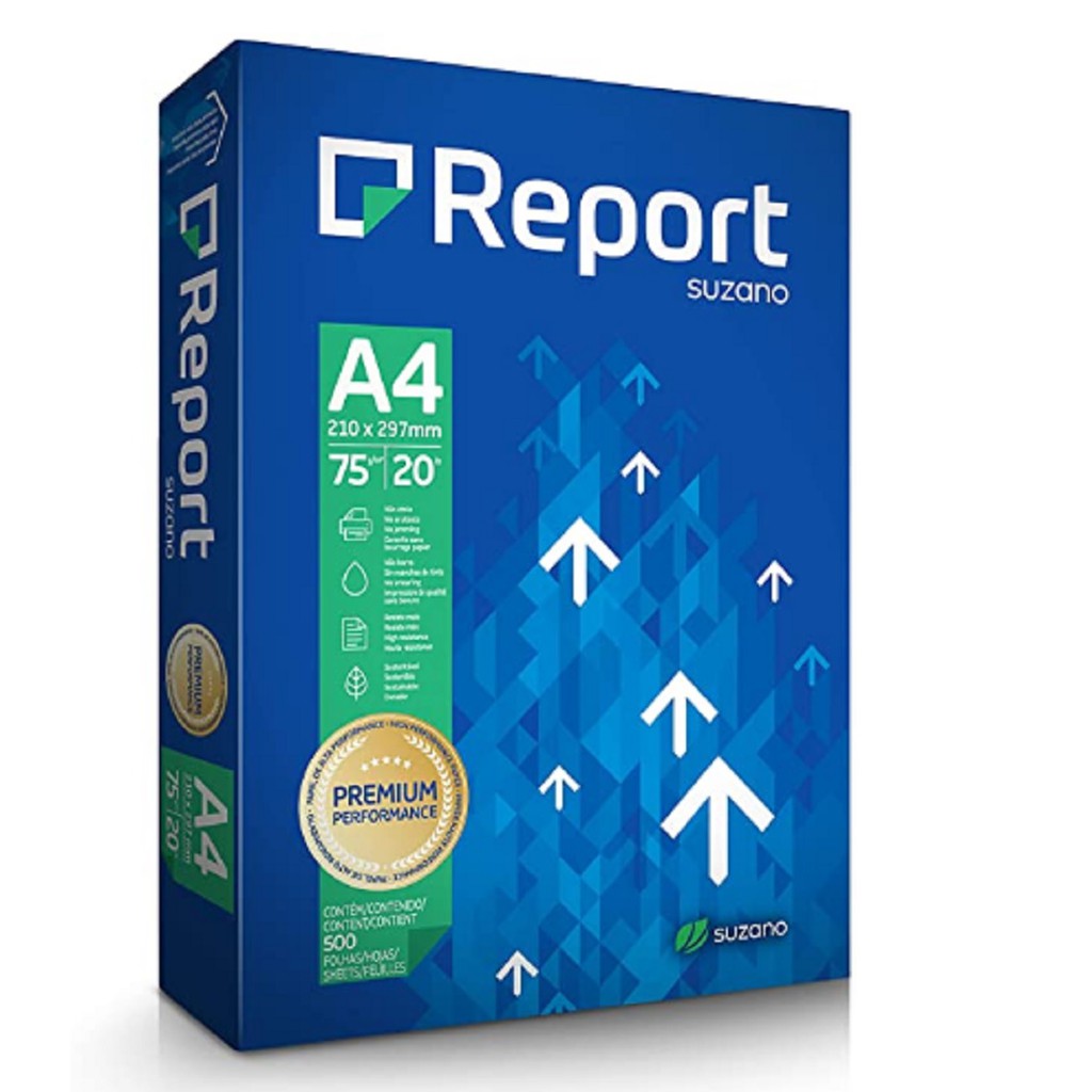 Papel Report A4 75g 500 Folhas | Shopee Brasil