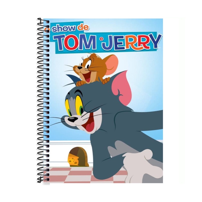 Caderno Show de Tom e Jerry 10 Matérias 200 Folhas Capa Dura | Shopee Brasil