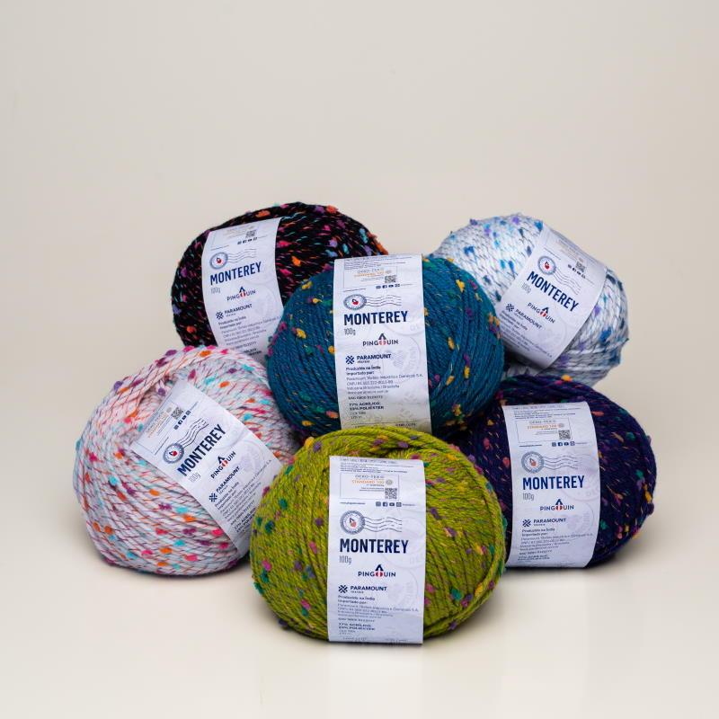 Fio Pingouin Monterey 100g (efeito tweed em Acrilico/Poliester ...
