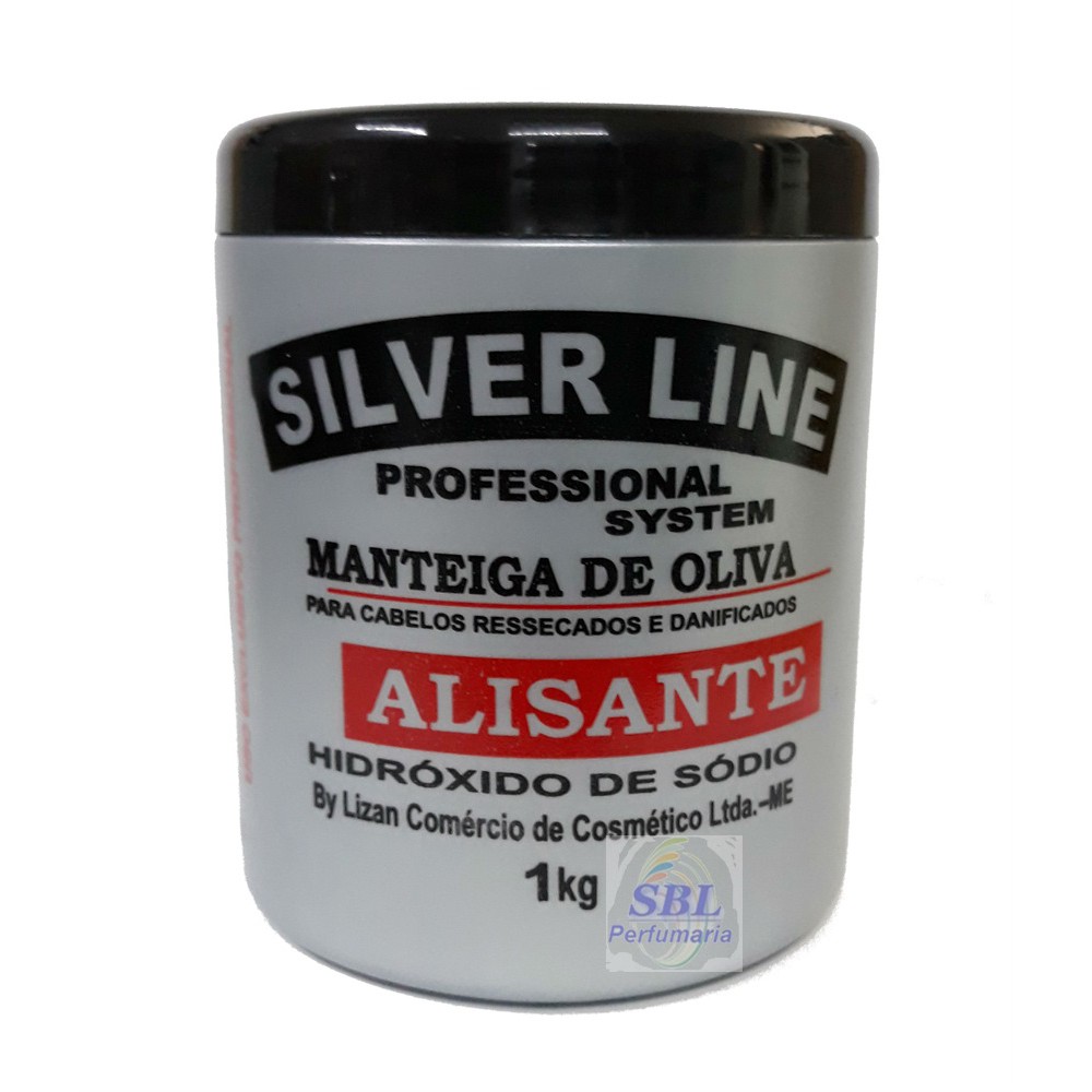 Creme Alisante Profissional Silver Line 1kg | Shopee Brasil