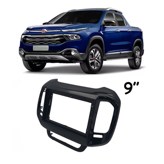 Moldura Painel DVD Central Multimidia 9 Polegadas Fiat Toro Black Piano | Shopee Brasil